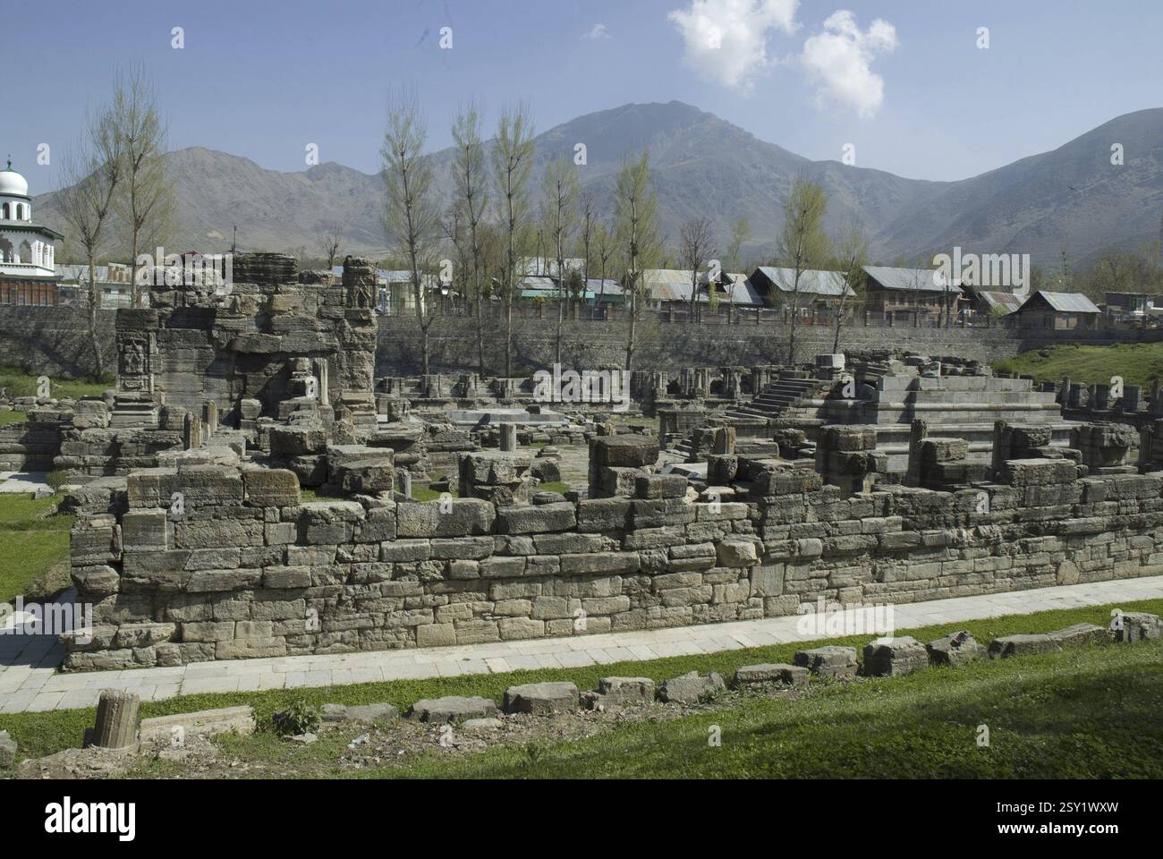 Ruin of avanti swamy temple at avantipur jammu & Kashmir India Stock ...