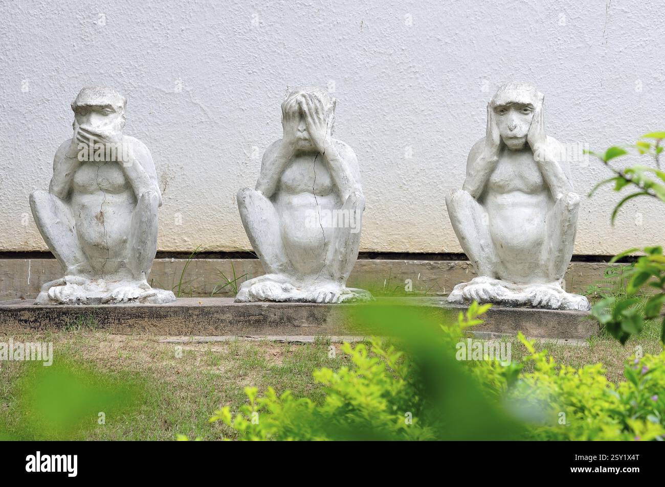Gandhi Famous Monkeys at Sabarmati Ashram Ahmedabad Gujarat India Asia ...