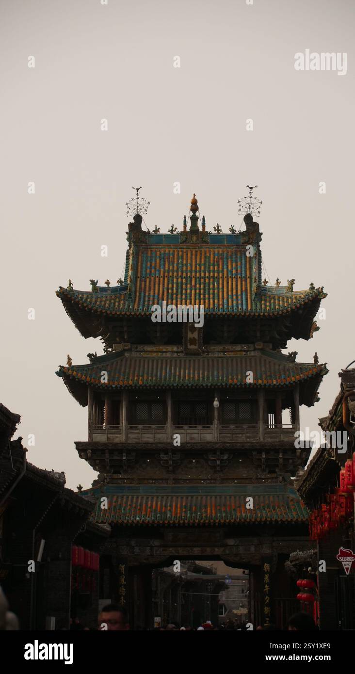 Market tower of Pingyap Stock Photo - Alamy