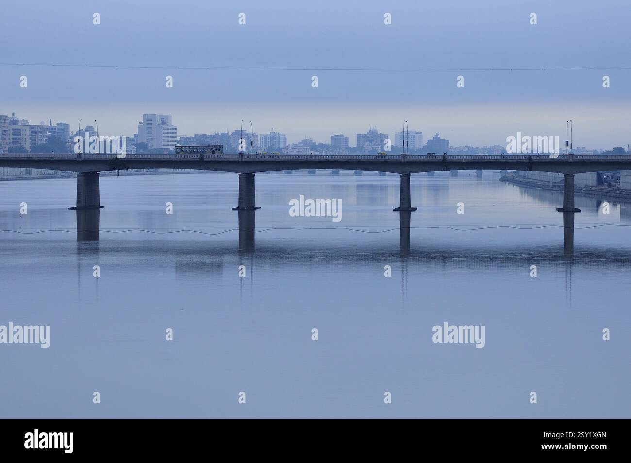 Sabarmati River a winter morning Ahmedabad Gujarat India Asia Stock ...