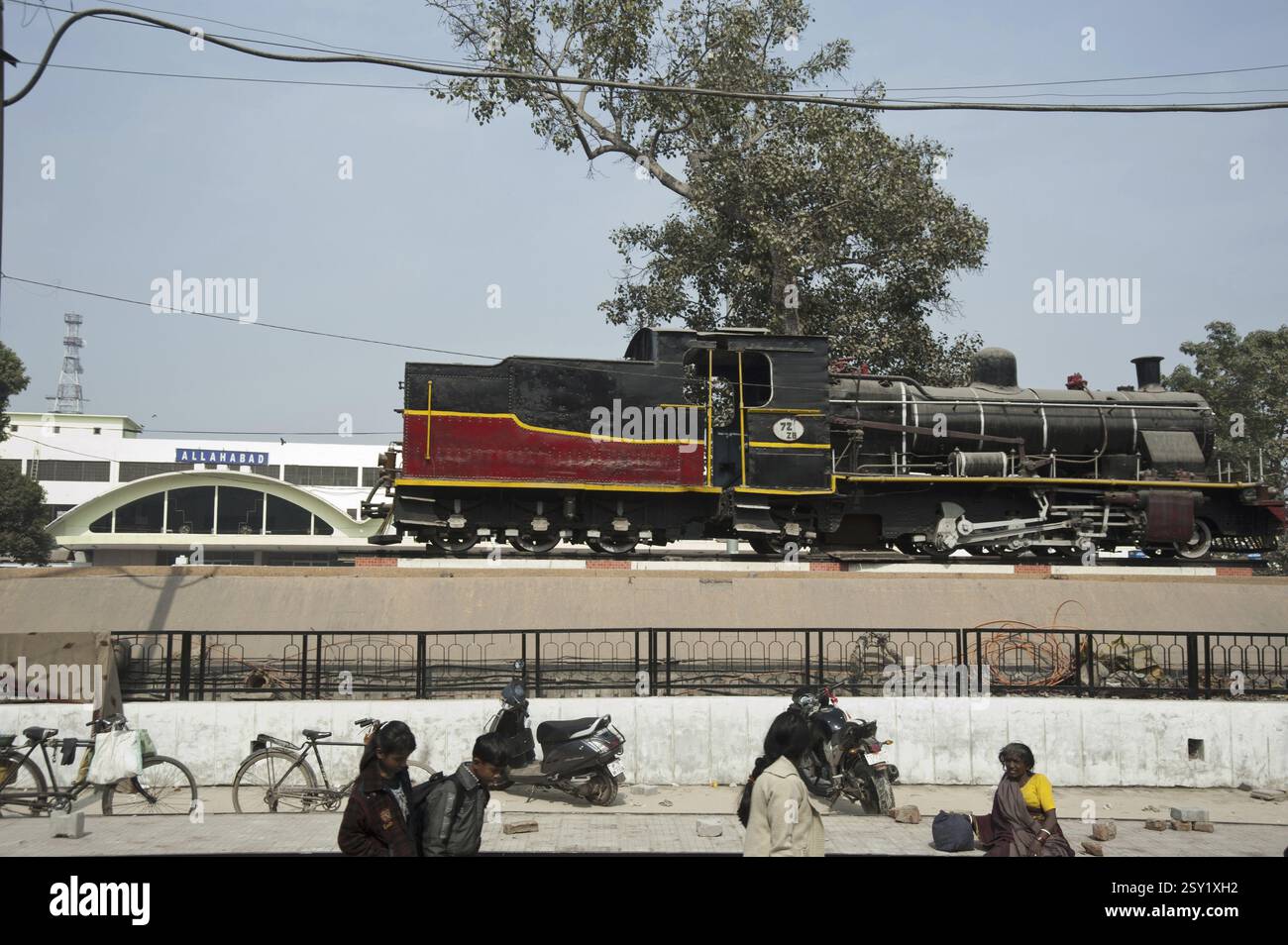 Old steam rail engine at uttar pradesh India Stock Photo - Alamy