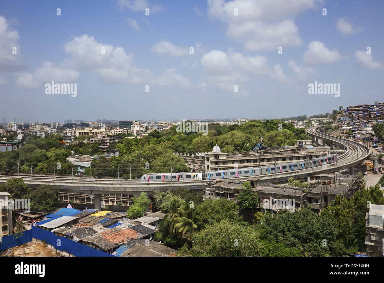 Mumbai metro ghatkopar to versova, mumbai, maharashtra, india, asia ...