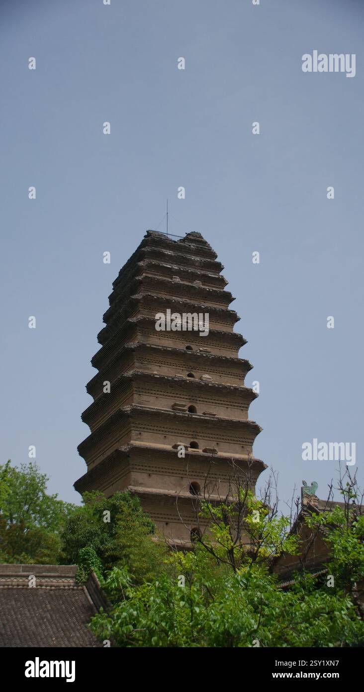 Small Wild Goose Pagoda Xi'an Stock Photo - Alamy
