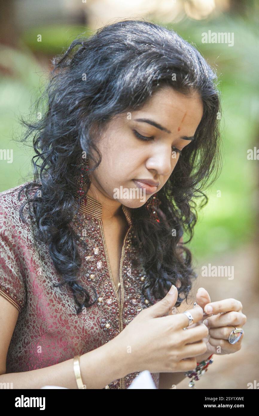 Indian singer bindu subramaniam, india, asia Stock Photo - Alamy