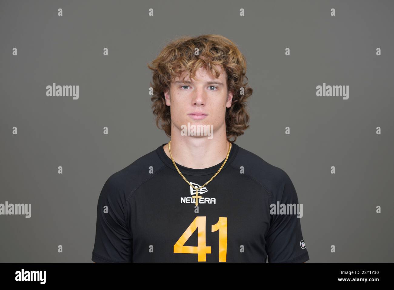 Arkansas wide receiver Isaac TeSlaa (WO41) poses for a portrait at the ...