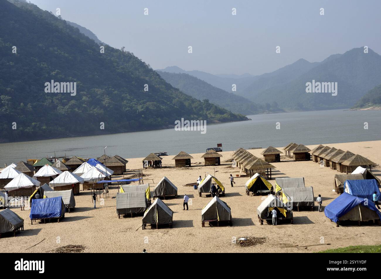 Bamboo hut in papi hill at Andhra Pradesh India Stock Photo - Alamy