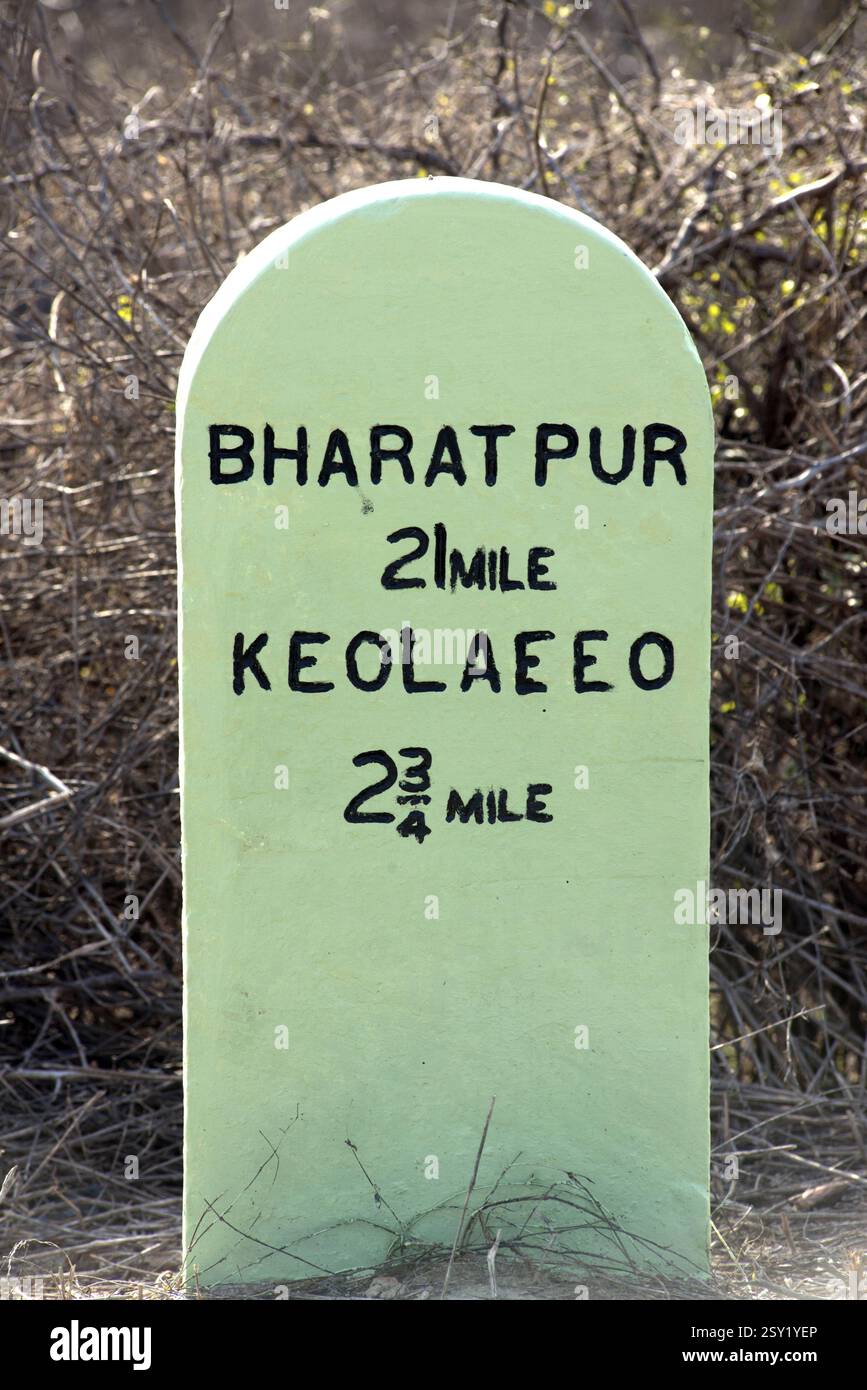 Milestone keoladeo ghana national park, bharatpur, rajasthan, india ...