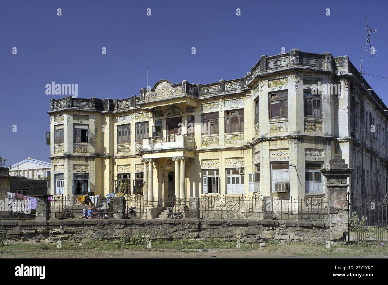 Old house, jamnagar, gujarat, india, asia Stock Photo - Alamy