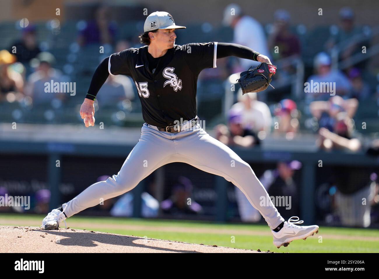 Chicago White Sox pitcher Davis Martin throws against the Colorado ...