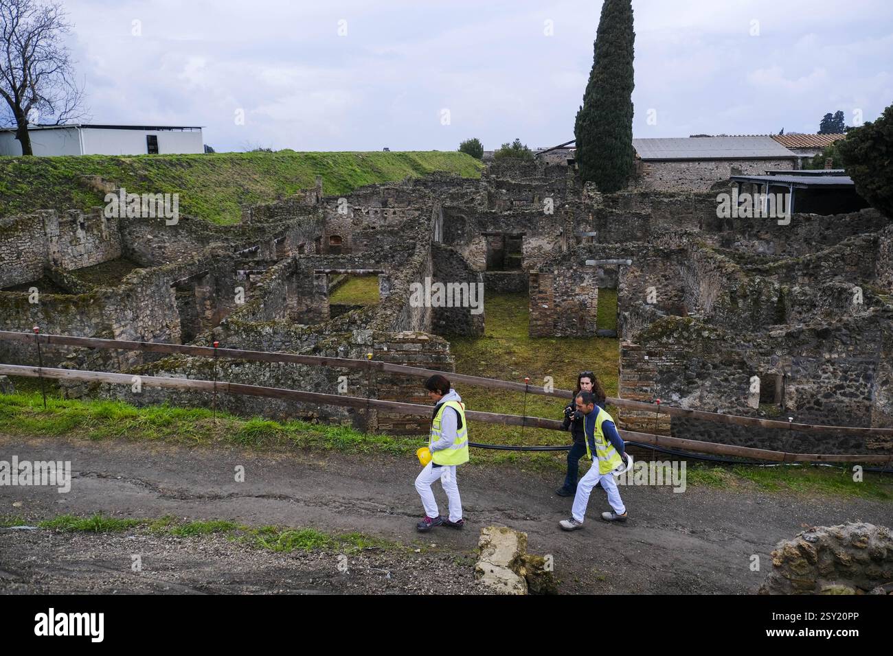 Napoli, Italy. 26th Feb, 2025. A view of the Archaeological Park of ...