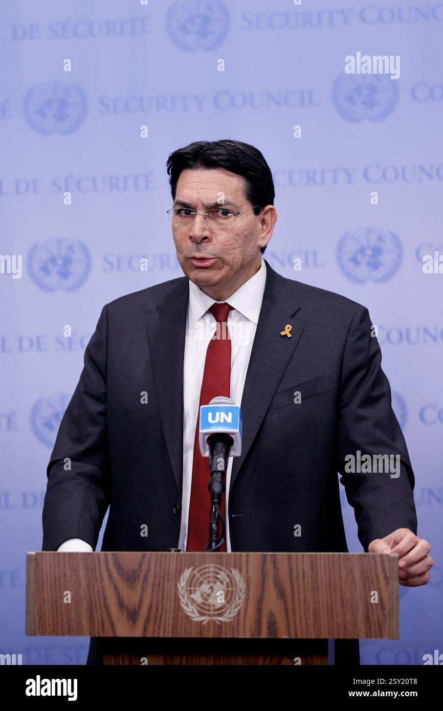 NEW YORK, NEW YORK - FEBRUARY 26: Danny Danon, Permanent Representative ...