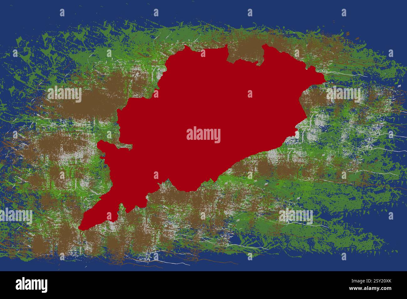 Odisha location map hi-res stock photography and images - Alamy