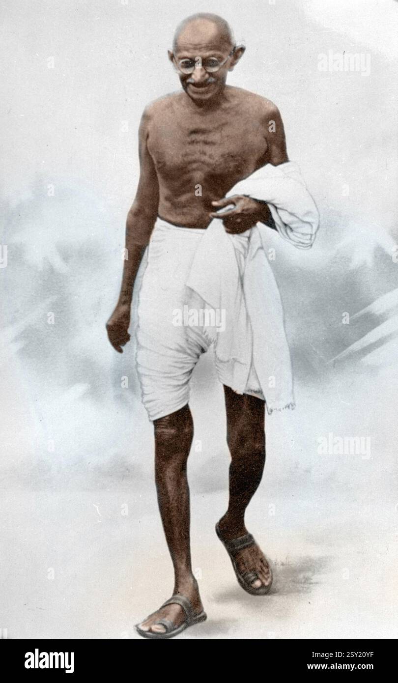 Indian freedom fighters, mahatma gandhi, india, asia, 1946 Stock Photo ...