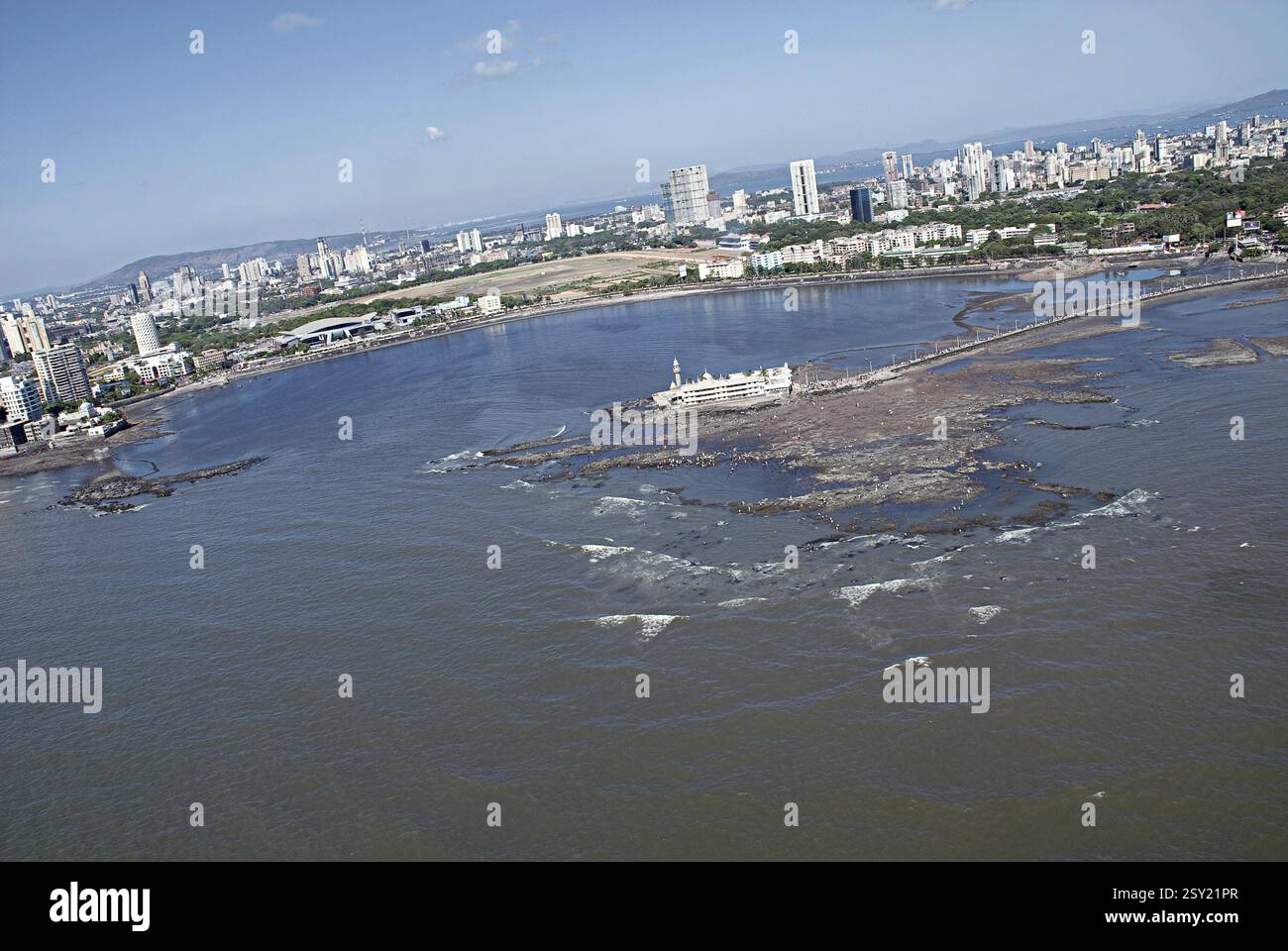Aerial view of haji ali mosque mahalaxmi mumbai maharashtra India Stock ...