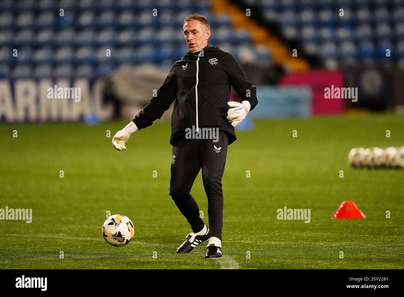 Rangers goalkeeping coach Allan McGregor ahead of the William Hill ...