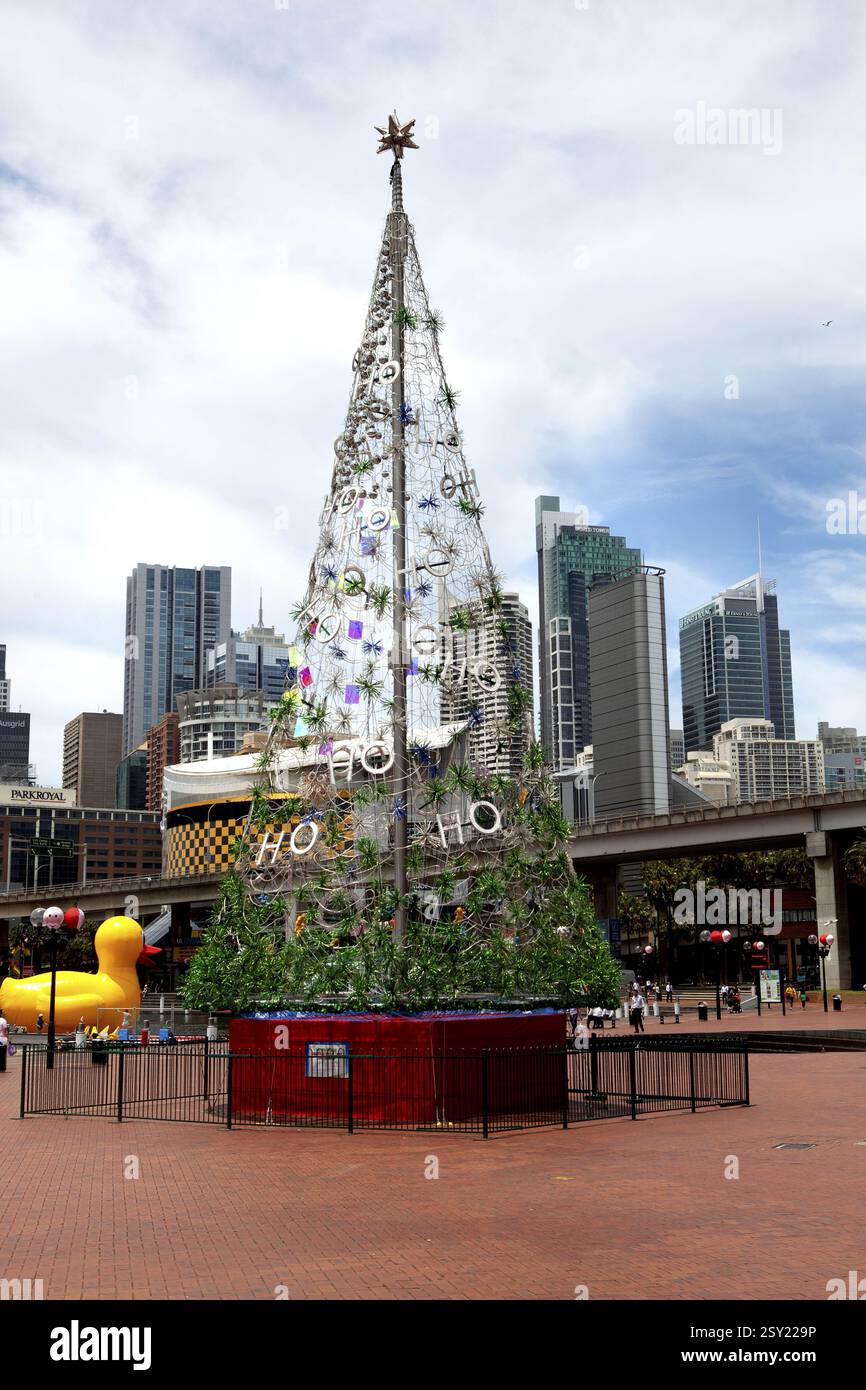 Christmas tree, darlington harbour, sydney, australia Stock Photo - Alamy