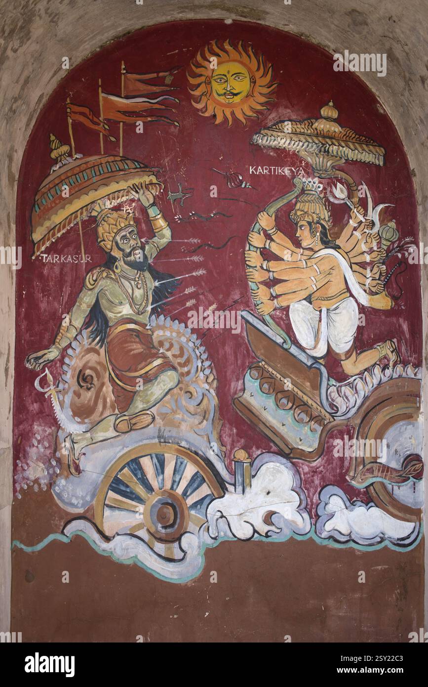Lord kartikeya, murugan shadanan god, pune, maharashtra, india, asia ...