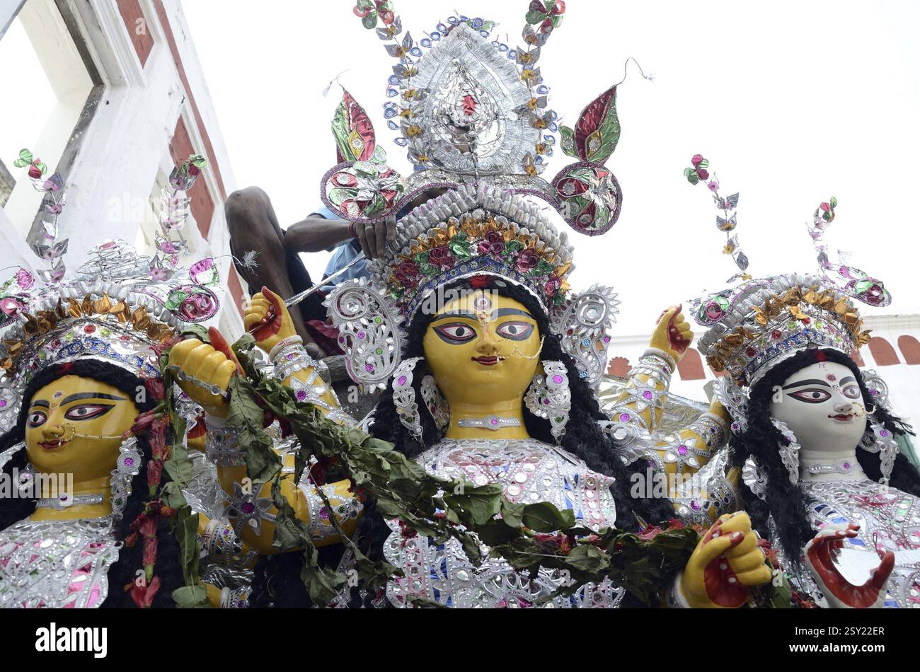 Idol of Durga immersion in Durga festival at Kolkata India Stock Photo ...