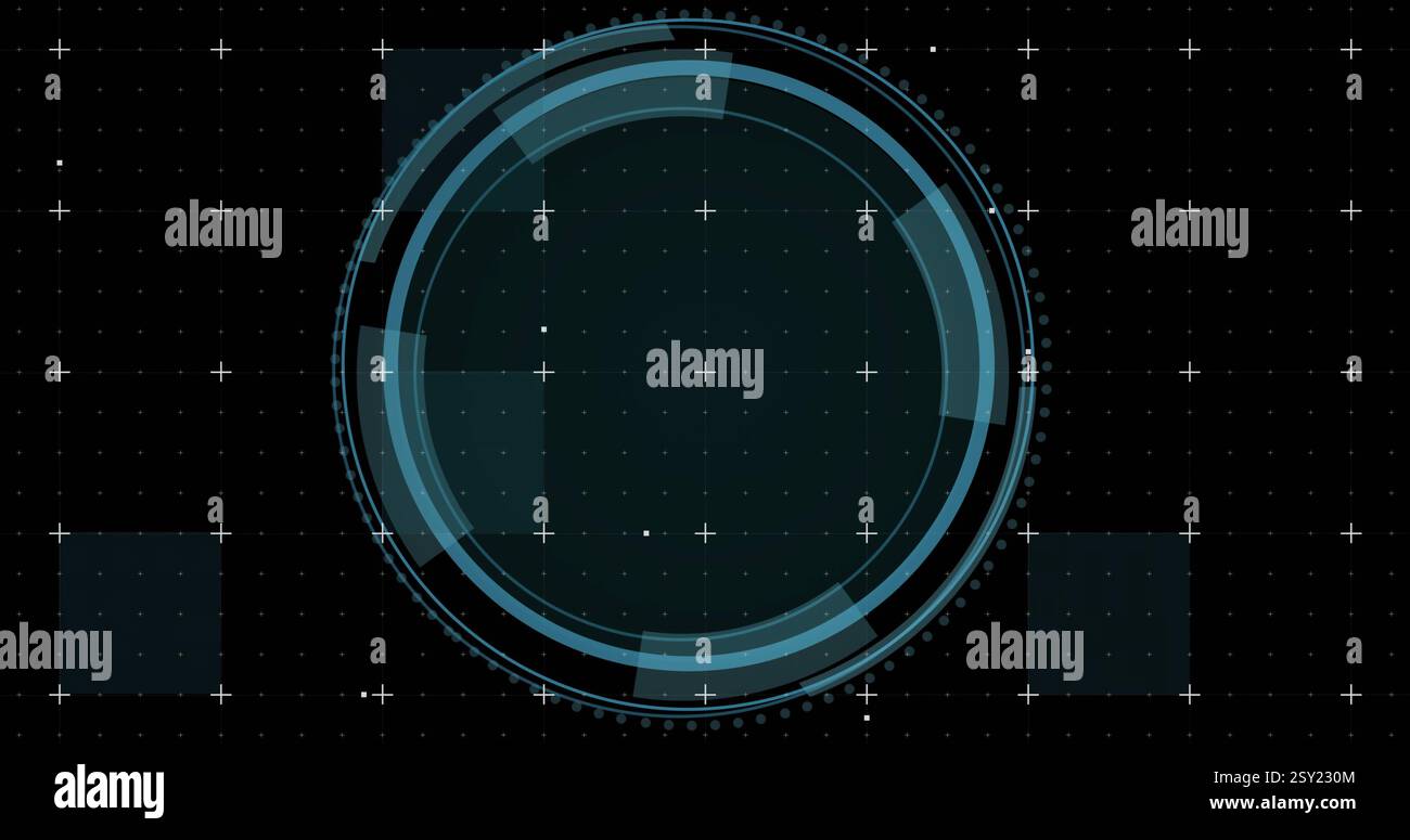 Image of scope scanning on black background Stock Photo - Alamy