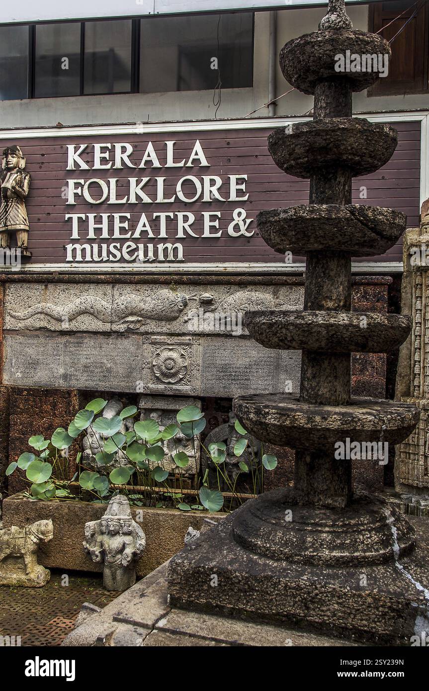 Folklore theatre museum, thevara, cochin, kerala, india, asia Stock ...