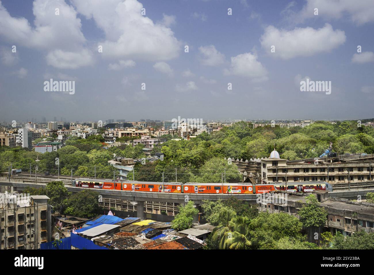 Mumbai metro ghatkopar to versova, mumbai, maharashtra, india, asia ...