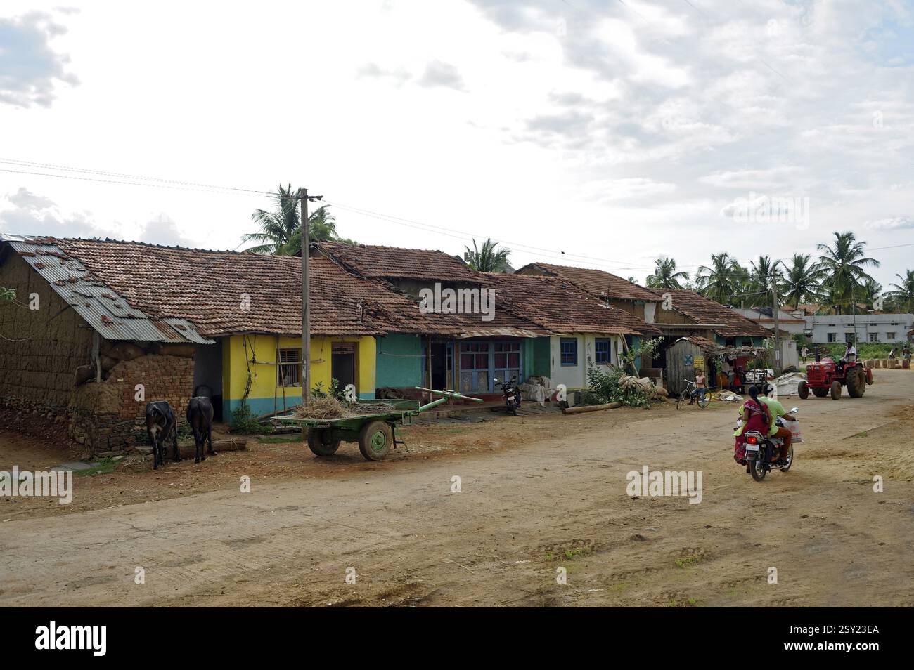 Village, haveri, karnataka, india, asia Stock Photo - Alamy