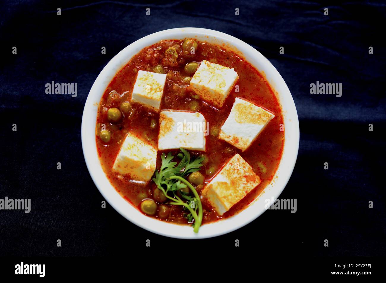 Mutter paneer India Asia Stock Photo - Alamy