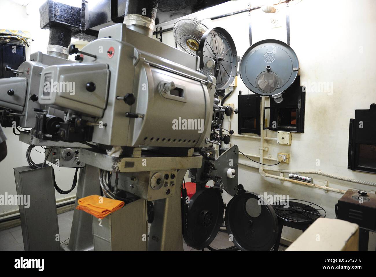 Movie theatre projector room, liberty cinema, mumbai, maharashtra ...