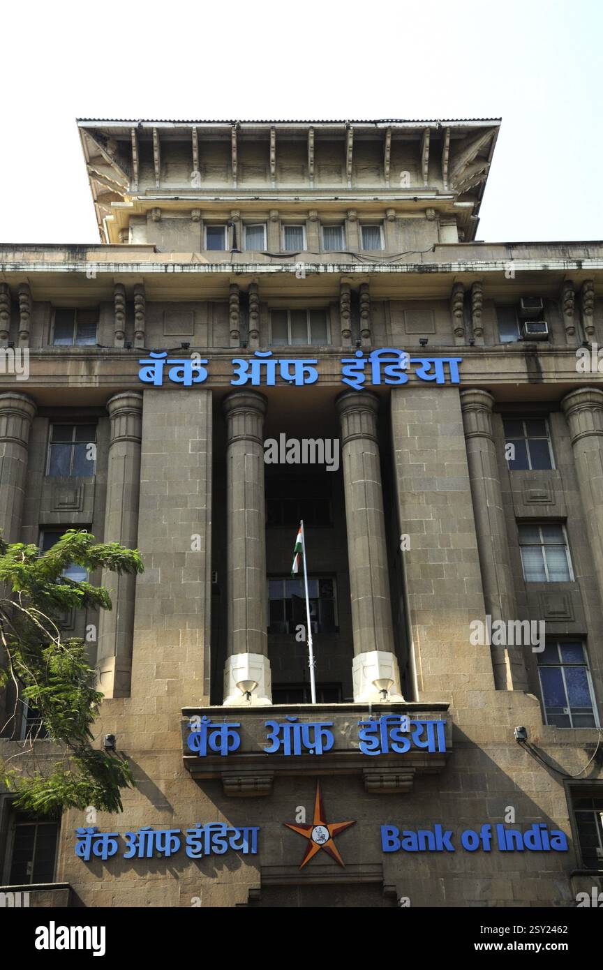Bank of India building, mumbai, maharashtra, India, Asia Stock Photo ...