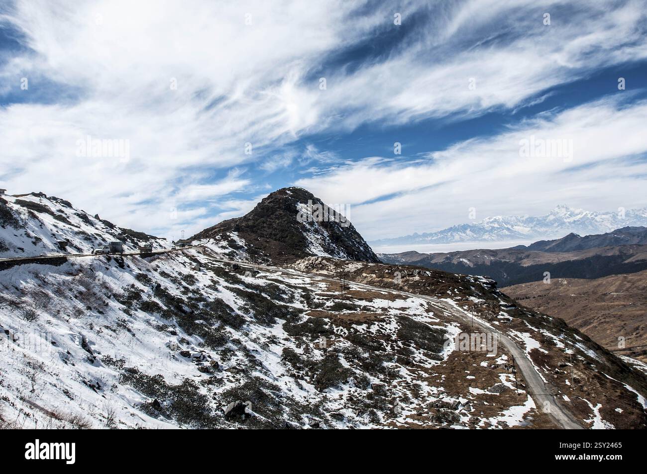 Old silk route road, sikkim, india, asia Stock Photo - Alamy