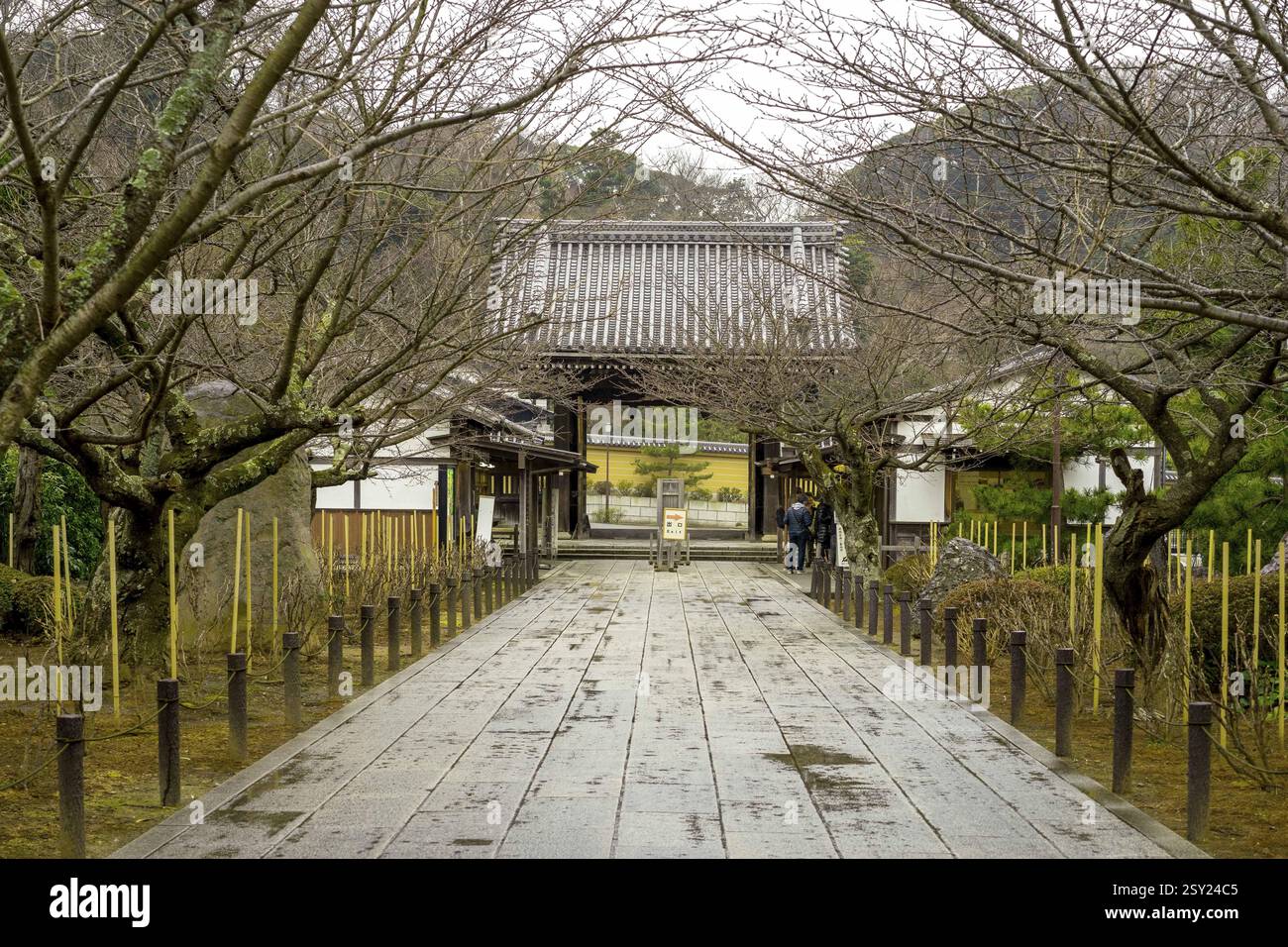 Entrance kencho ji temple complex, kamakura, japan Stock Photo - Alamy