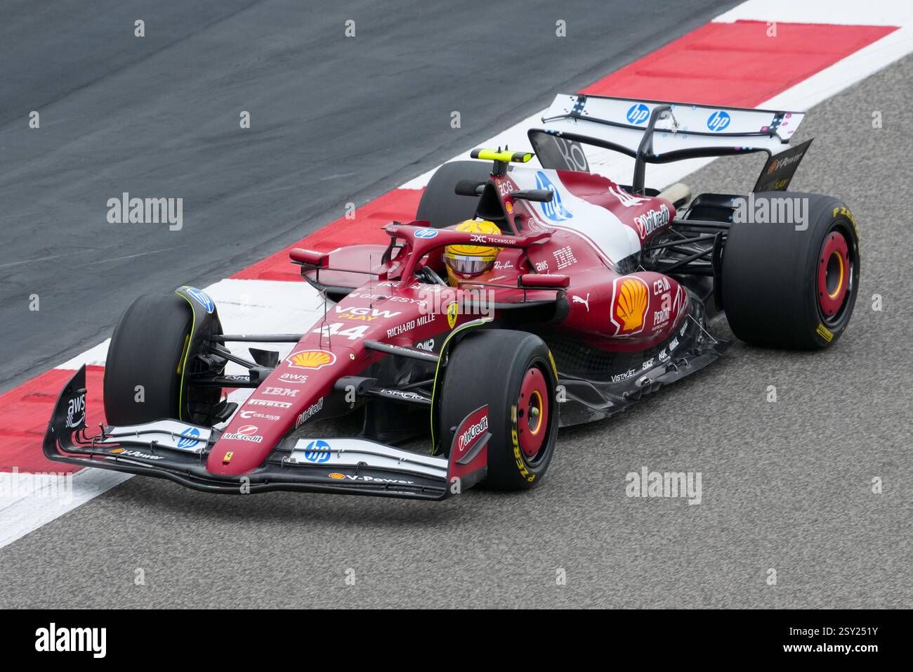 Sakhir, Bahrain. 26 Feb, 2025. Lewis Hamilton, during the Formula 1 ...