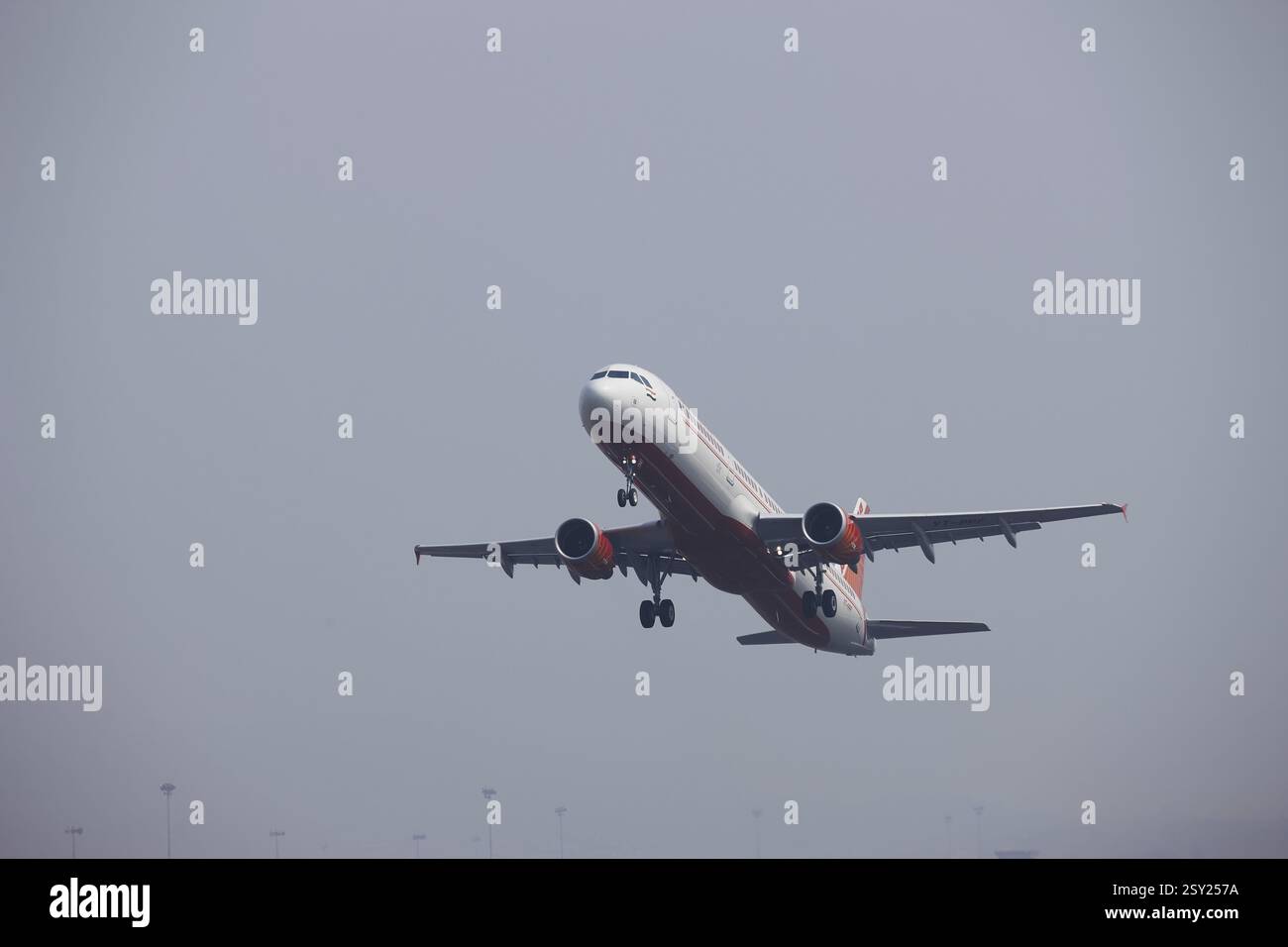 Air India Plane taking off at Mumbai Airport Stock Photo - Alamy