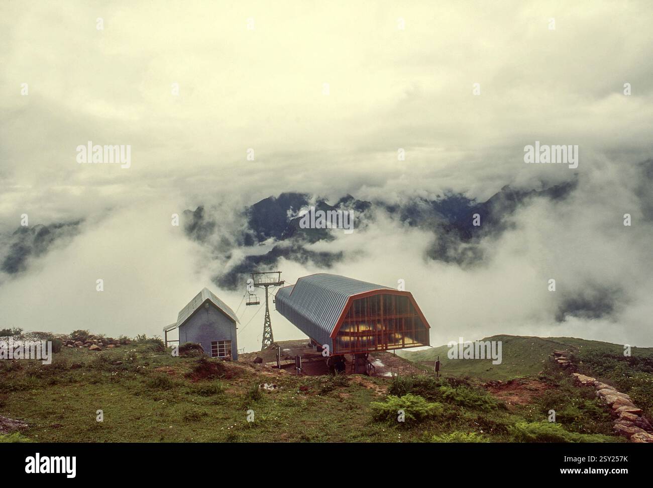 Rope way station, auli, garhwal, uttarakhand, India, Asia Stock Photo ...