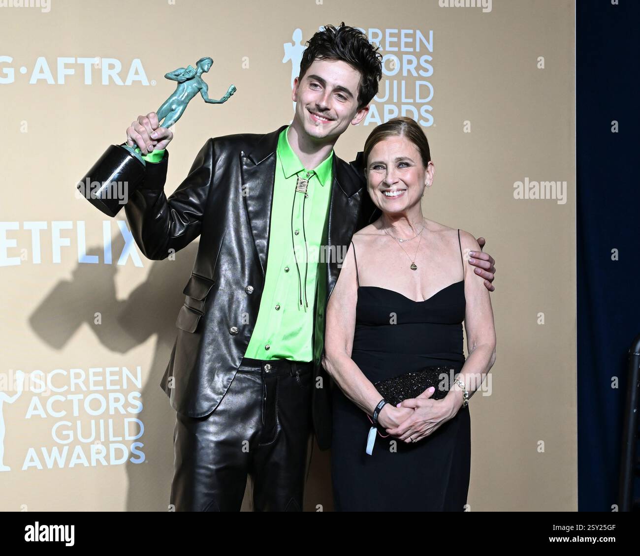 February 23, 2025, Los Angeles, California, USA: Timothee Chalamet and ...