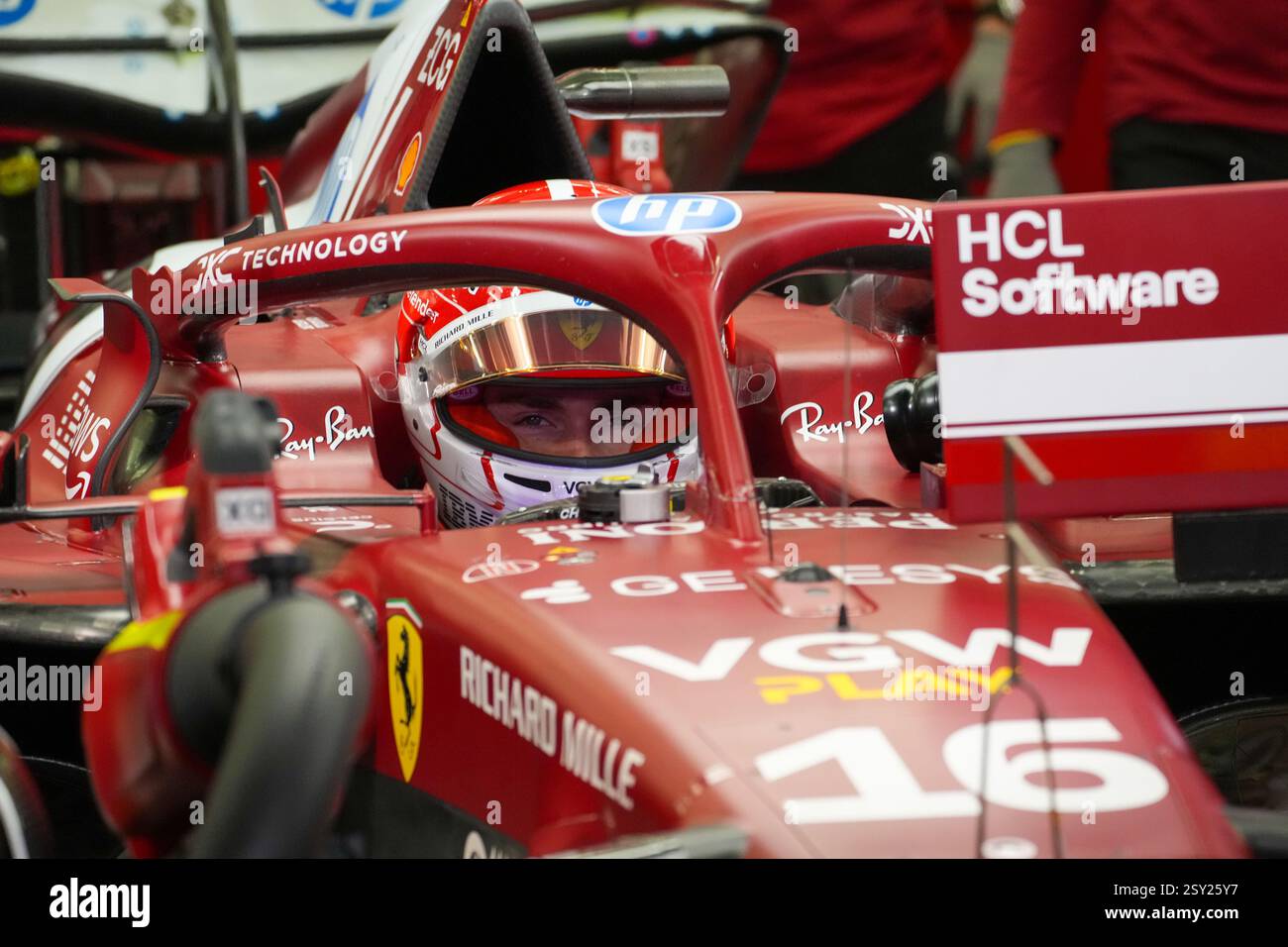 Sakhir, Bahrain. 26 Feb, 2025. Charles Leclerc, during the Formula 1 ...