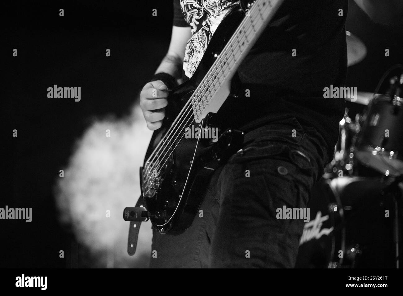 Rock punk musicians band Black and White Stock Photos & Images - Alamy