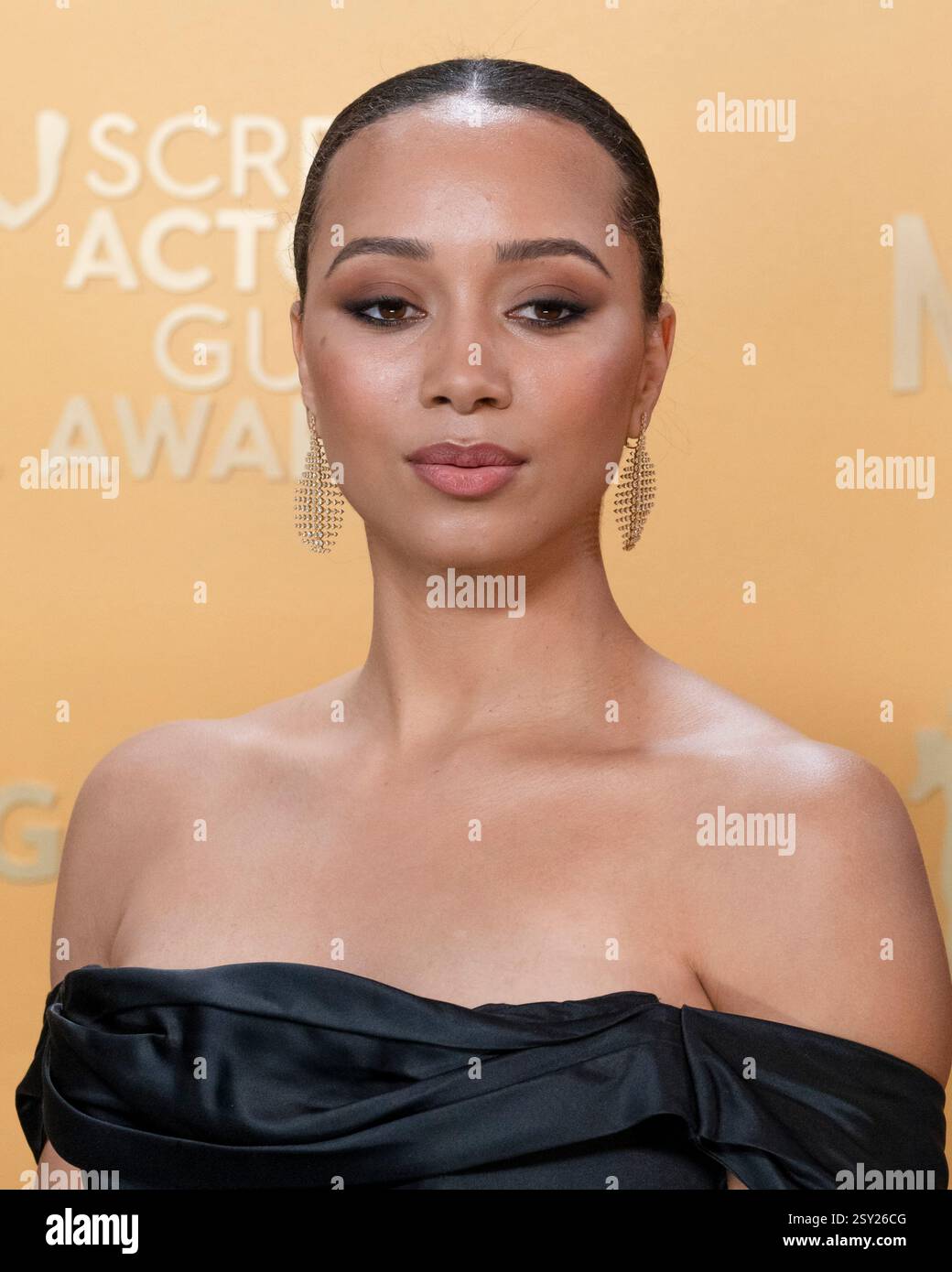 February 23, 2025, Los Angeles, California, USA: Emma Naomi attends the ...