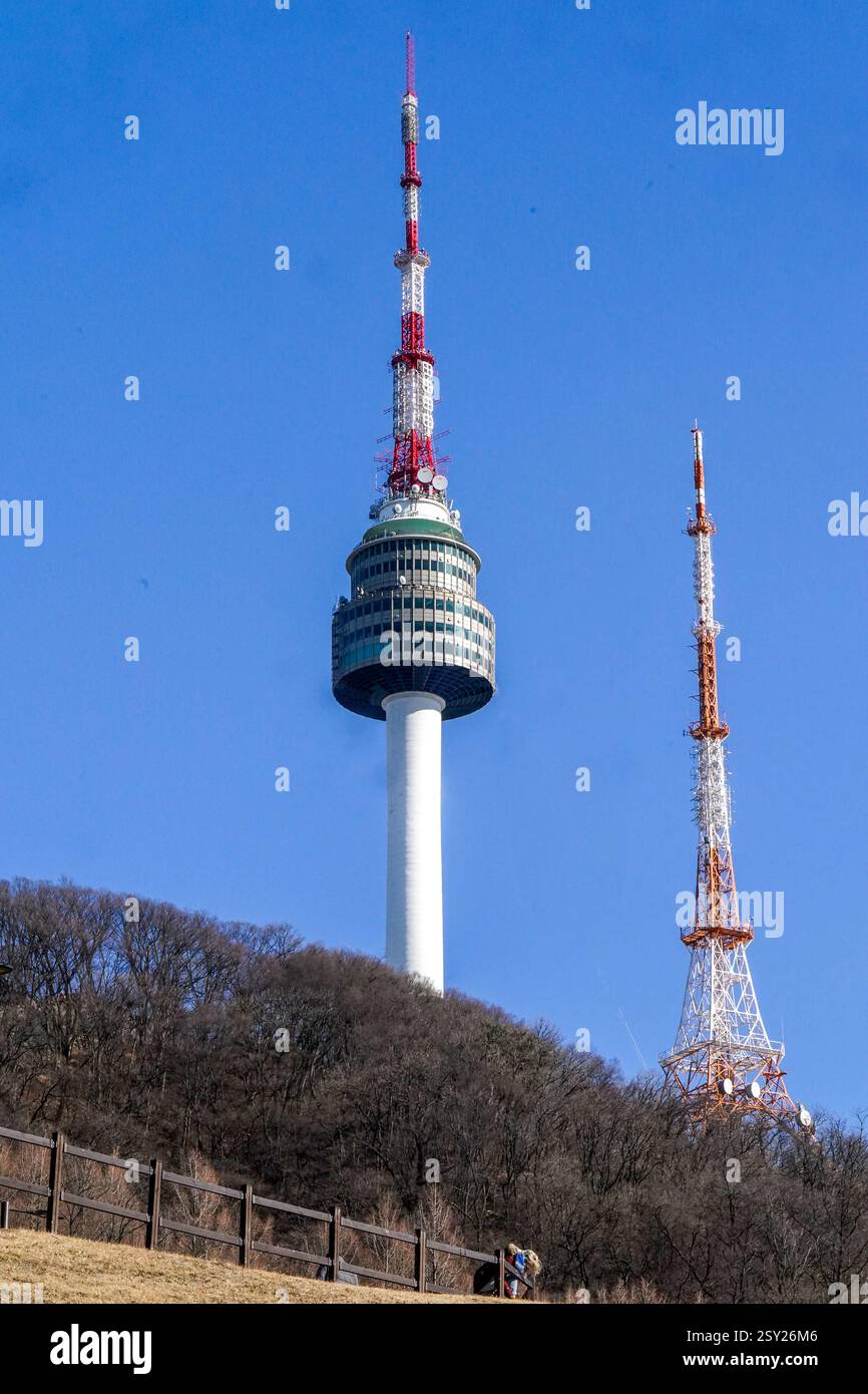 Südkorea, Asien, N Seoul Tower, Namsan-Turm, berühmtes Wahrzeichen ...