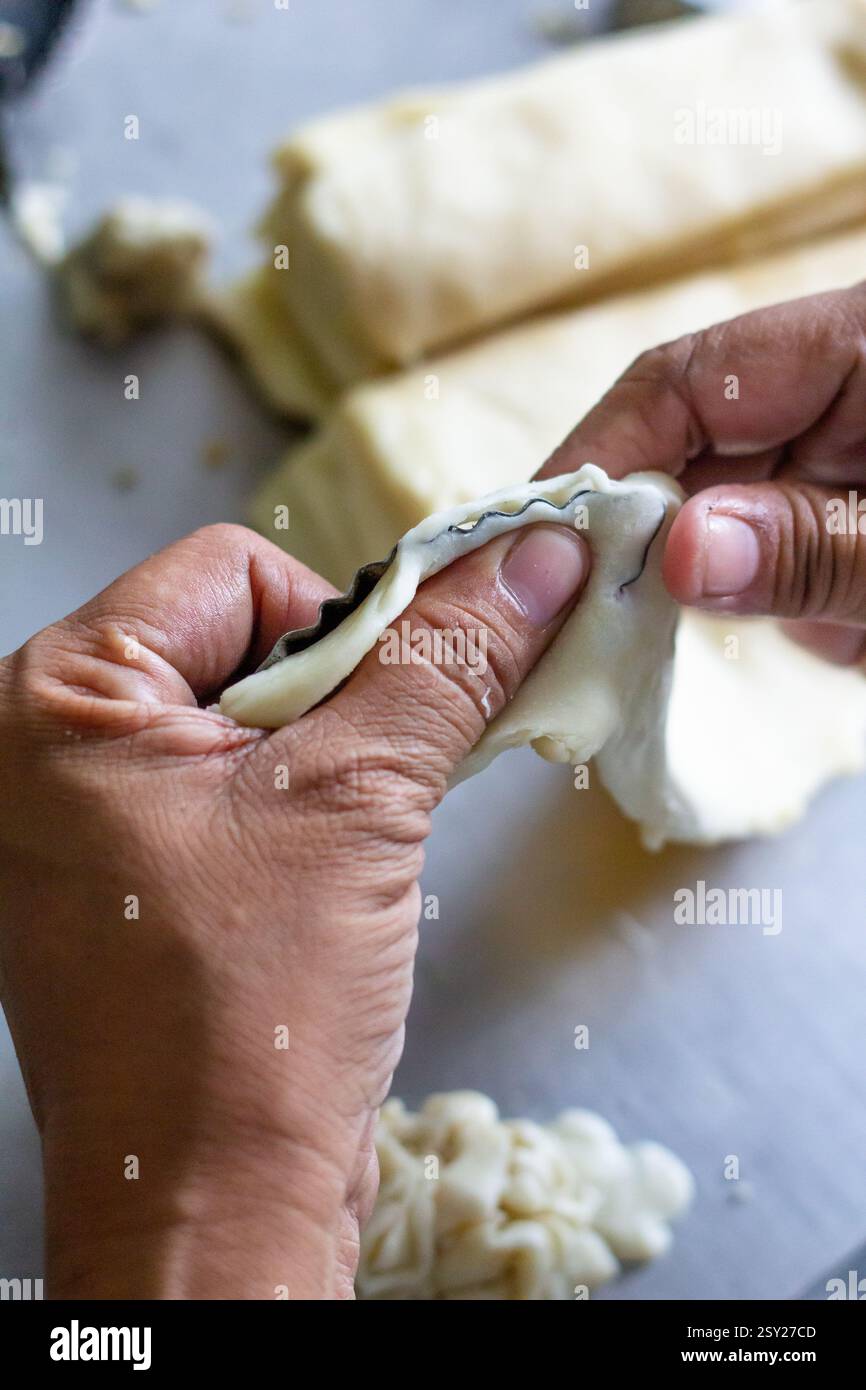 Pili tart making in Bicol, Philippines, showcasing a popular local ...