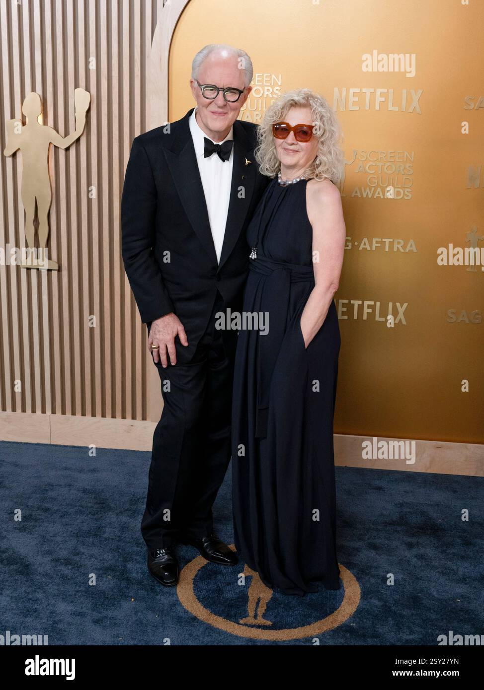 Los Angeles, California, USA. 23rd Feb, 2025. John Lithgow and Mary ...