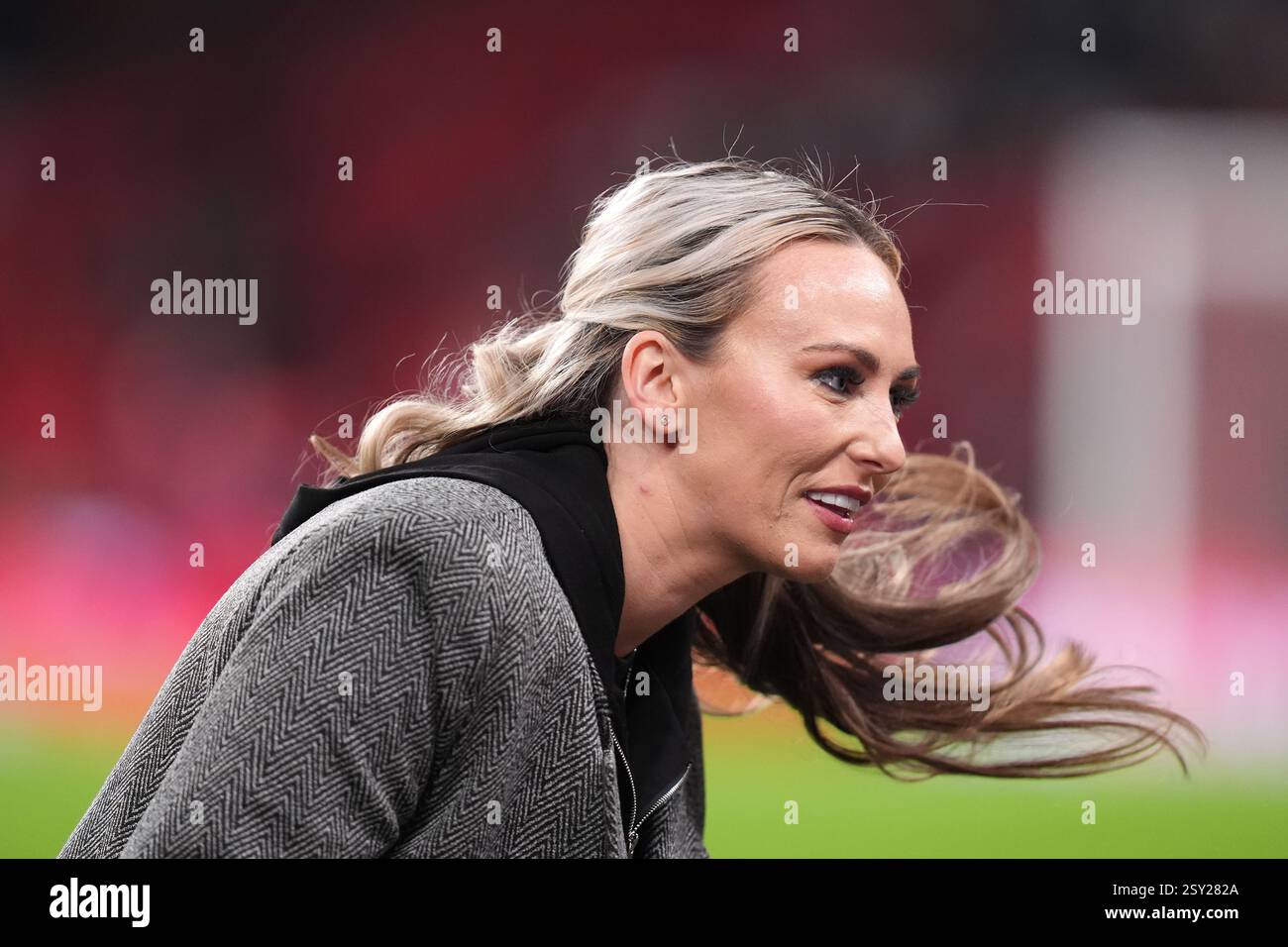 Former England player Toni Duggan before the UEFA Women's Nations ...