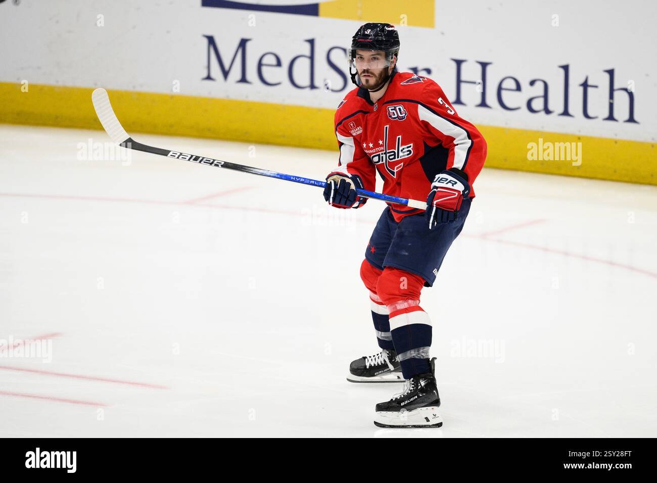 Washington Capitals defenseman Matt Roy (3) in action during the third ...
