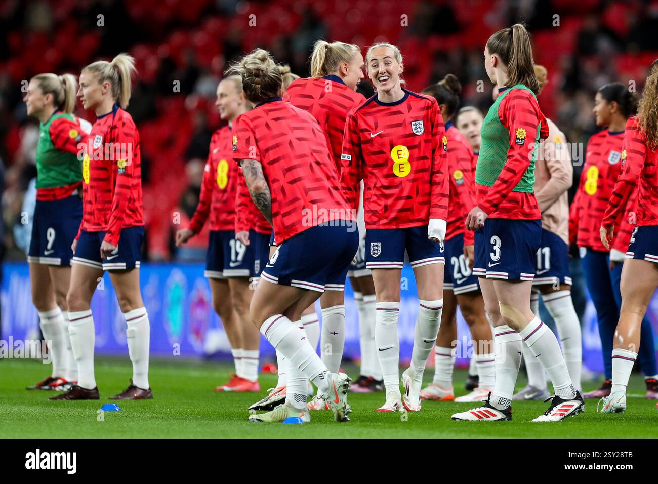 London, UK. 26th February, 2025. Millie Turner (15 ENG) during warm up ...