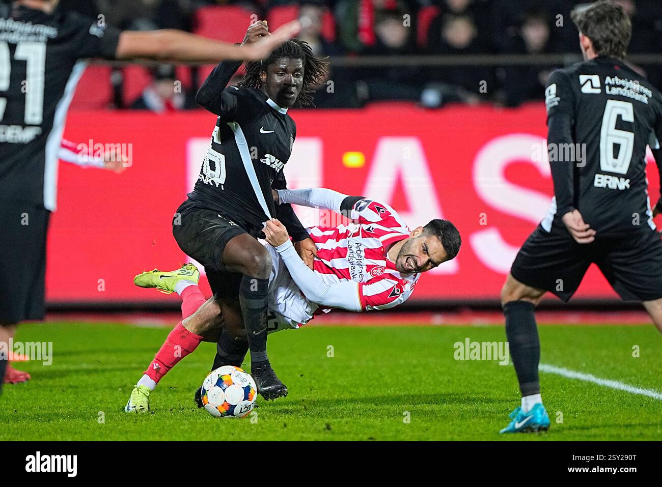 Aalborg, Denmark. 26th Feb, 2025. Superligakampen mellem AaB og FC ...
