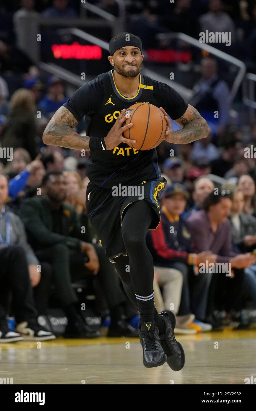 Golden State Warriors guard Gary Payton II during an NBA basketball ...