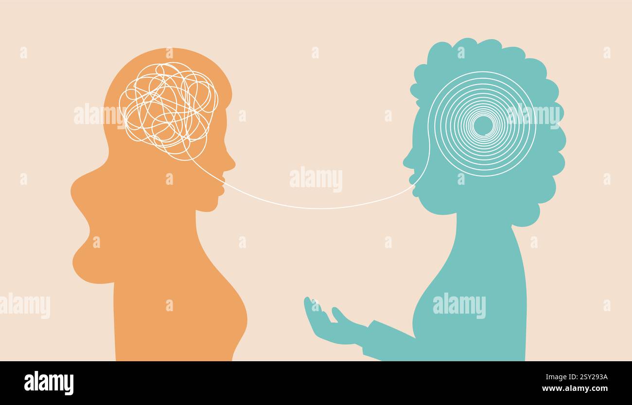 Nervous talk Stock Vector Images - Alamy