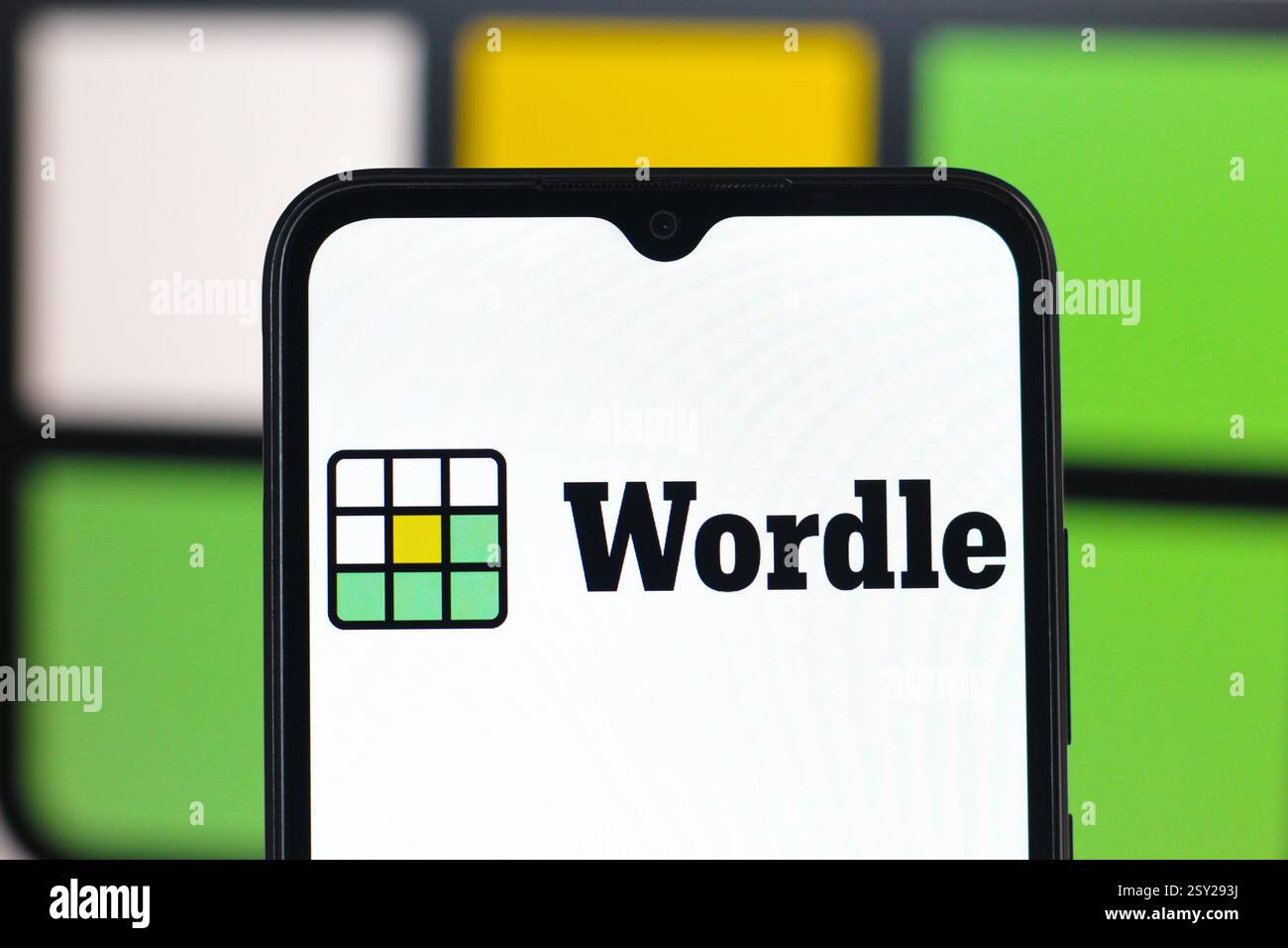 Canada. 26th Feb, 2025. In this photo illustration, the Wordle logo is ...