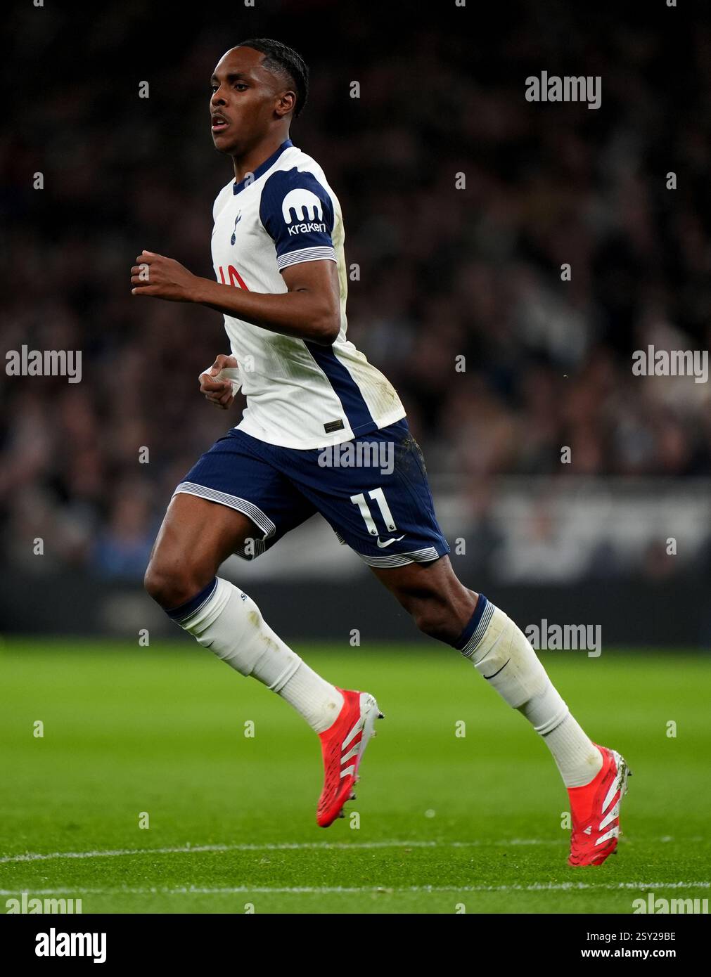 Tottenham Hotspur's Mathys Tel during the Premier League match at ...
