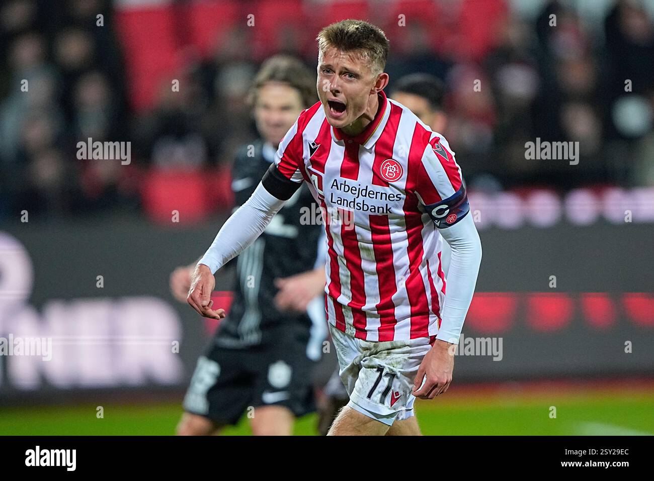 Aalborg, Denmark. 26th Feb, 2025. Superligakampen mellem AaB og FC ...